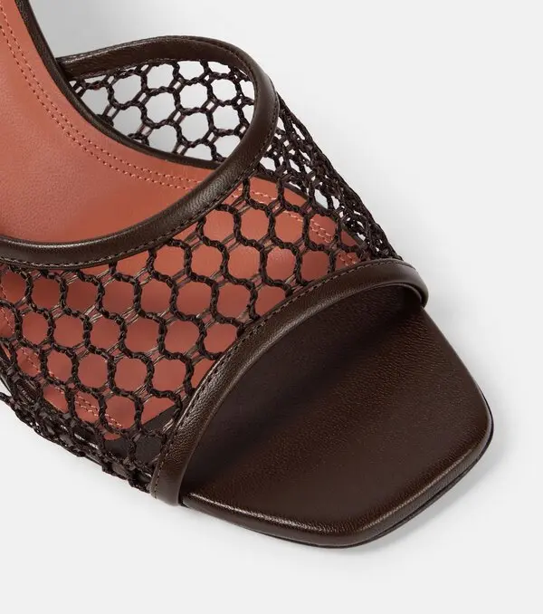 Amina Muaddi Lupita Raffia Mules