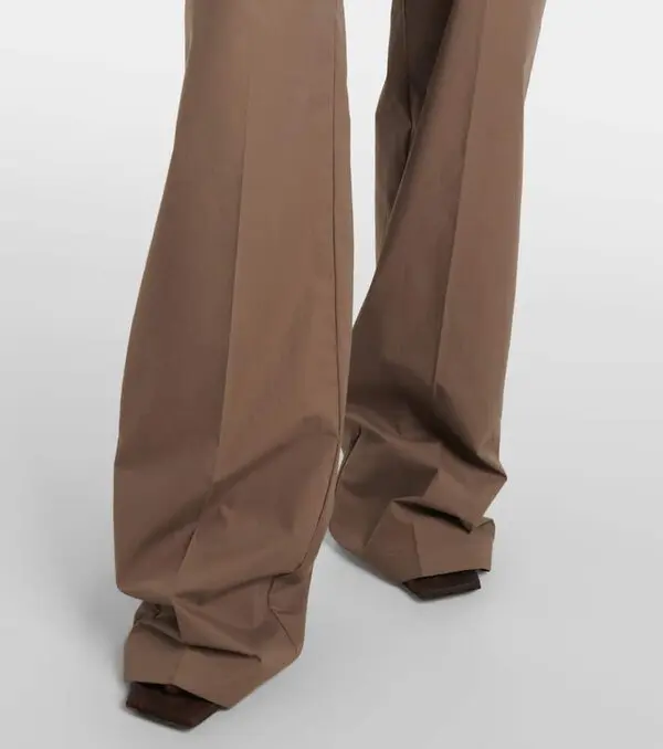 Rick Owens Dietrich Wide-leg Cotton Pants - Grey