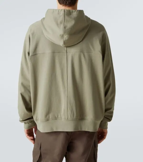 Rick Owens Zip-up Cotton Jersey Hoodie