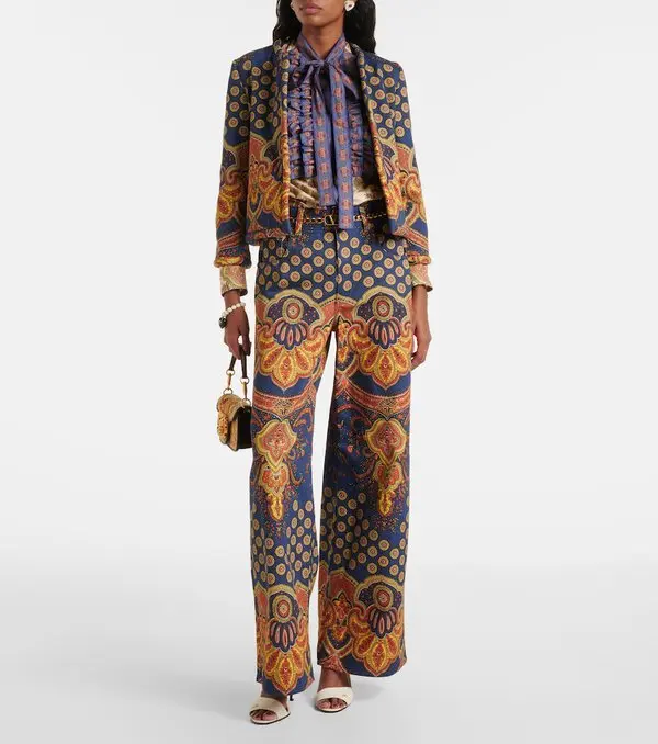Valentino Garavani Voyage Imaginaire Wide-leg Jeans