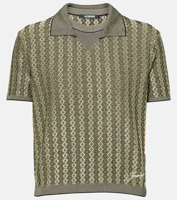 Jacquemus Marino Jacquard Polo Shirt - Green