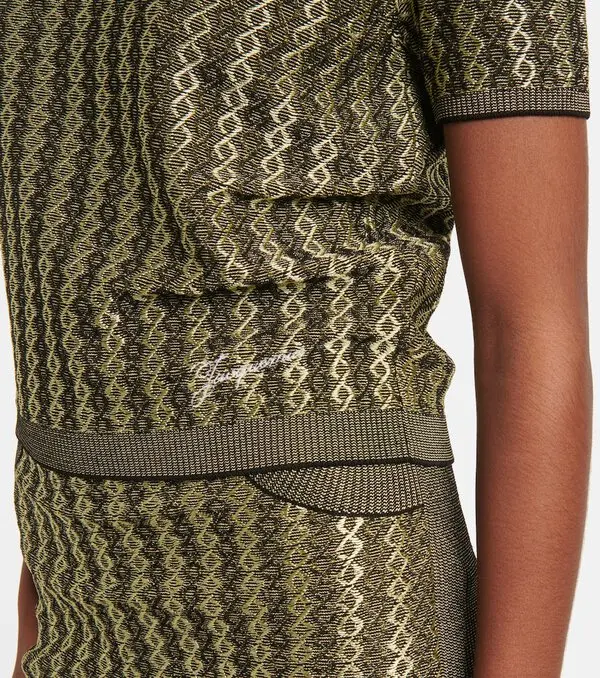 Jacquemus Marino Jacquard Polo Shirt - Green