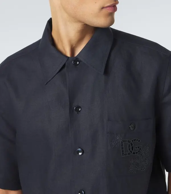 Dolce & Gabbana Linen Shirt - Blue