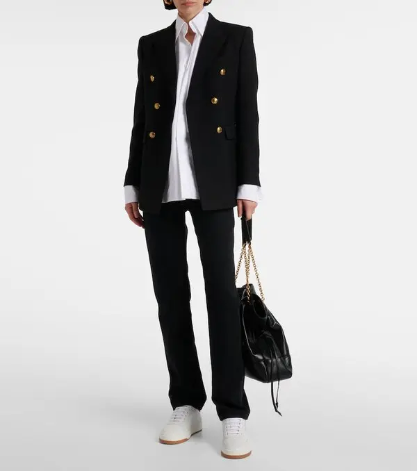 Saint Laurent Sl/61 Leather Low-top Sneakers - White