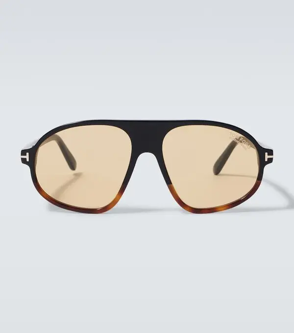 TOM FORD Erol Aviator Sunglasses - Brown