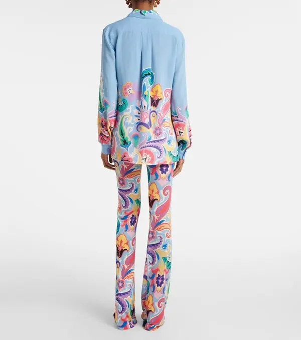 Etro Printed Satin Shirt