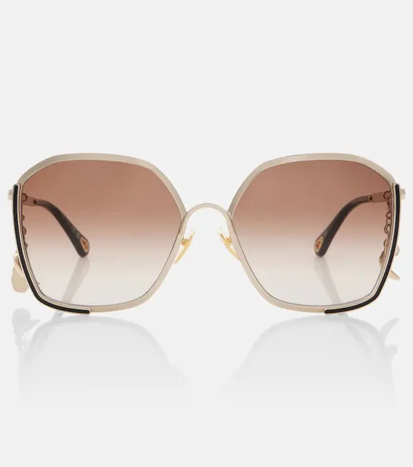Chloé Symbols Square Sunglasses - Brown