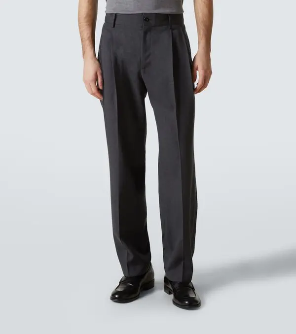 Dolce & Gabbana Wool-blend Straight Trousers