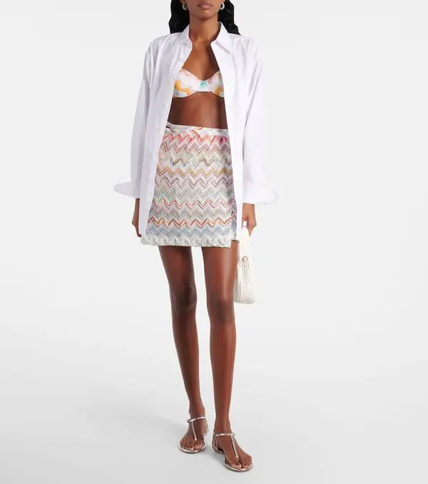 Missoni Zigzag Lamé Beach Cover-up