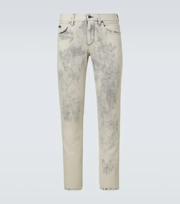 Dolce & Gabbana Printed Straight Jeans