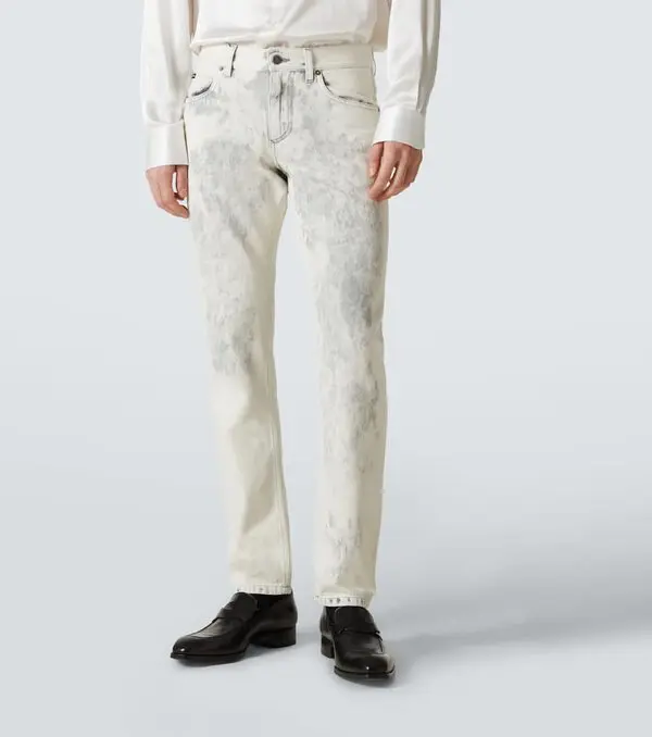 Dolce & Gabbana Printed Straight Jeans