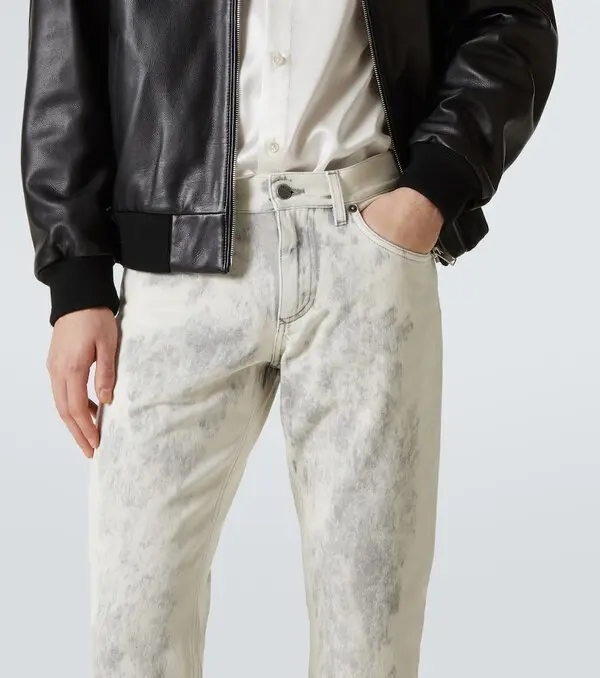 Dolce & Gabbana Printed Straight Jeans