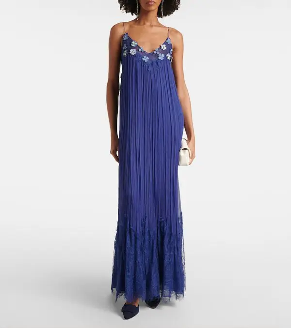 Costarellos Kenda Embellished Maxi Dress