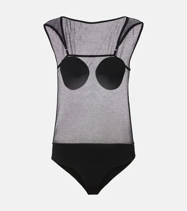 Jacquemus Platano Sheer Bodysuit