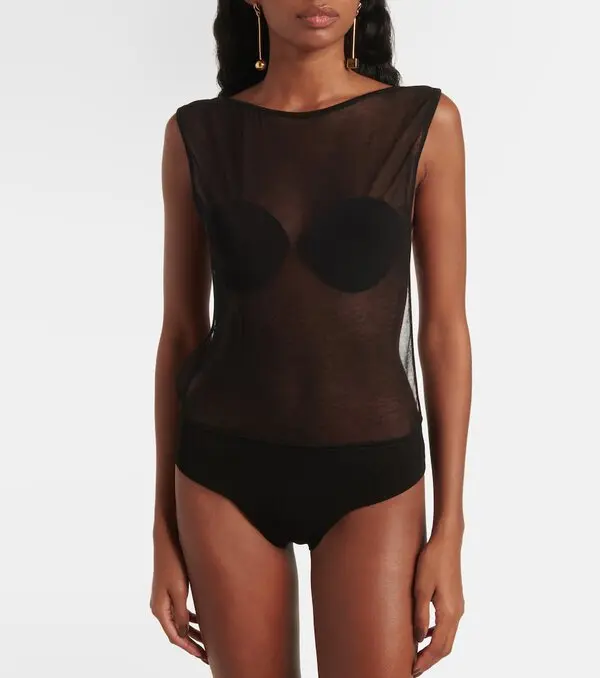 Jacquemus Platano Sheer Bodysuit
