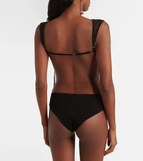 Jacquemus Platano Sheer Bodysuit
