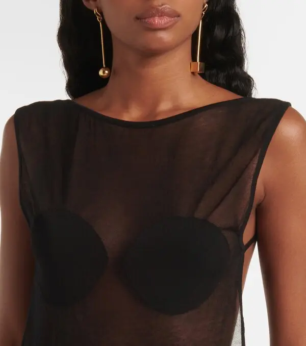 Jacquemus Platano Sheer Bodysuit