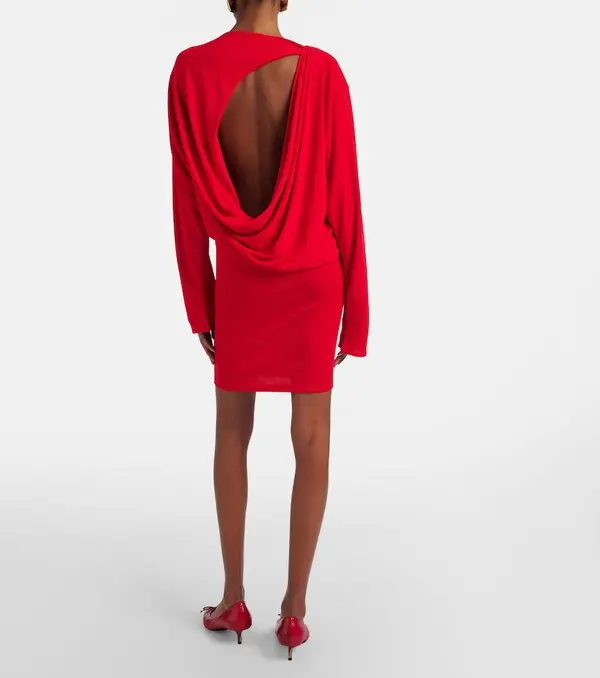 Jacquemus La Croisière Open-back Mini Dress - Red