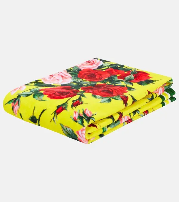 Dolce & Gabbana Cotton Beach Towel - Yellow