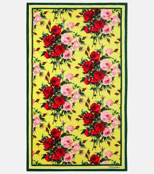 Dolce & Gabbana Cotton Beach Towel - Yellow
