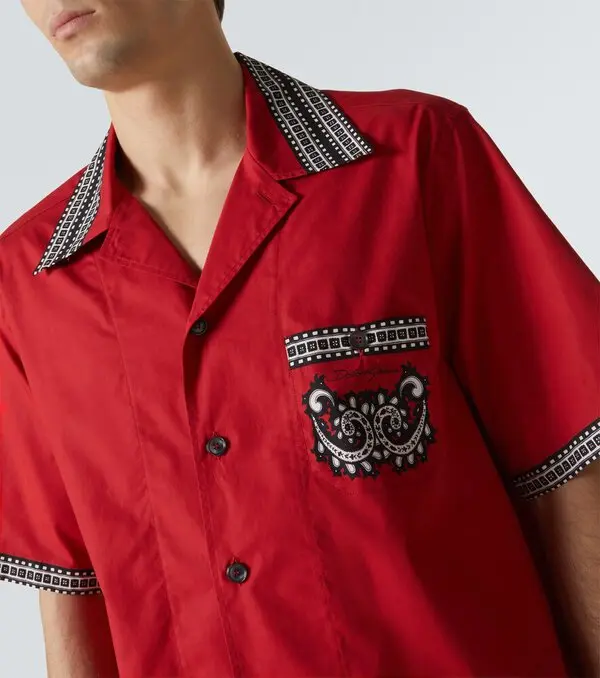 Dolce & Gabbana Bandana Cotton Bowling Shirt