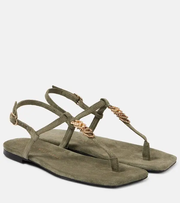 Dorothee Schumacher Suede Thong Sandals