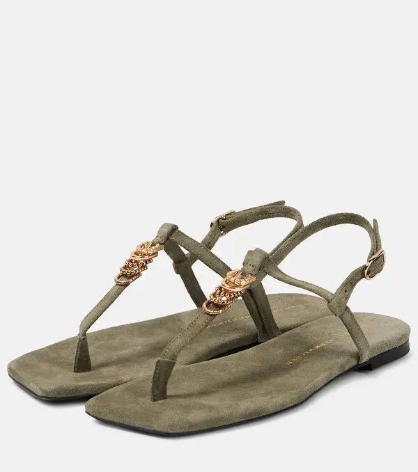 Dorothee Schumacher Suede Thong Sandals
