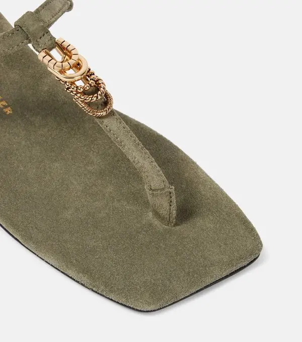Dorothee Schumacher Suede Thong Sandals