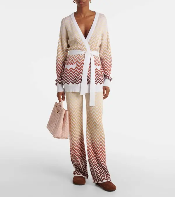 Missoni Zigzag Cotton-blend Flared Pants - Multicoloured