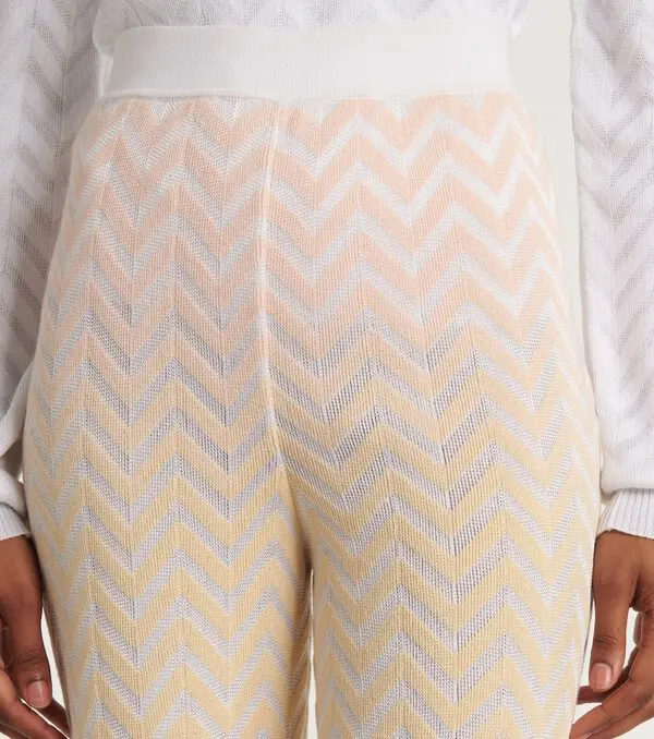 Missoni Zigzag Cotton-blend Flared Pants - Multicoloured
