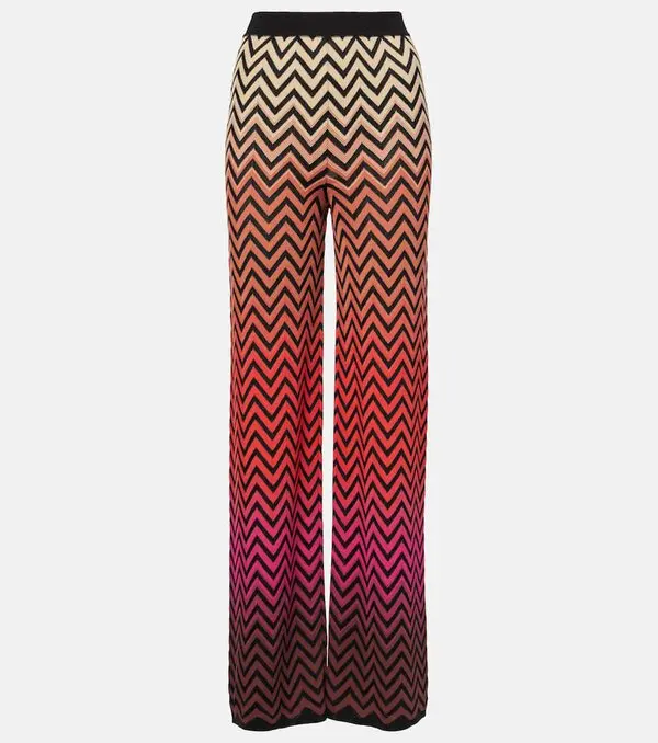 Missoni Zigzag Cotton-blend Palazzo Pants - Multicoloured