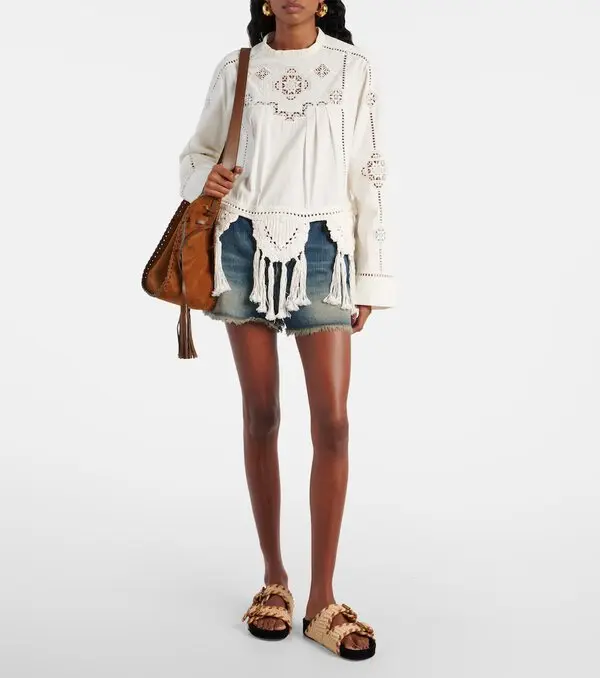 Isabel Marant Étoile Lennyo Raffia Sandals - Neutrals