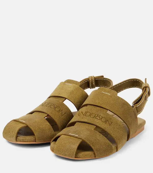 JW Anderson Leather Sandals - Green