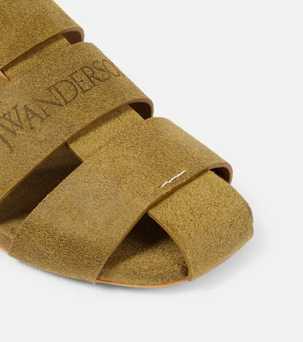 JW Anderson Leather Sandals - Green