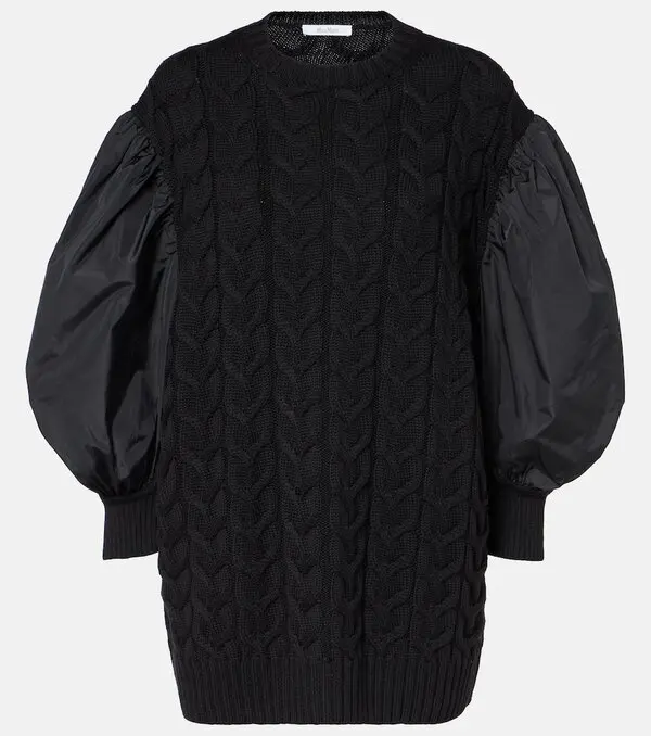 Max Mara Ancella Knitted Wool Mini Dress