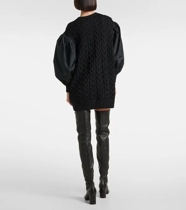 Max Mara Ancella Knitted Wool Mini Dress