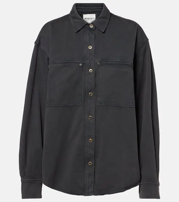 MARANT ETOILE Raquel Cotton Shirt - Black