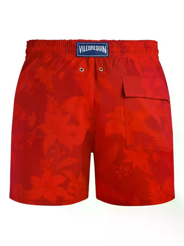 Vilebrequin Flower Power Swim Shorts - Red