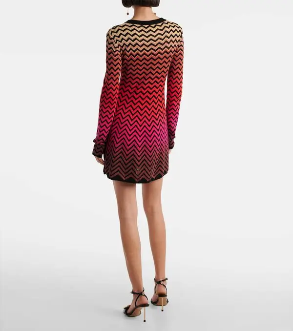 Missoni Zig Zag Ombre Cotton-blend Minidress