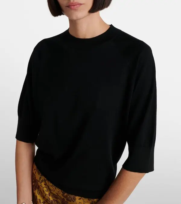 Dries Van Noten Wool Top - Black