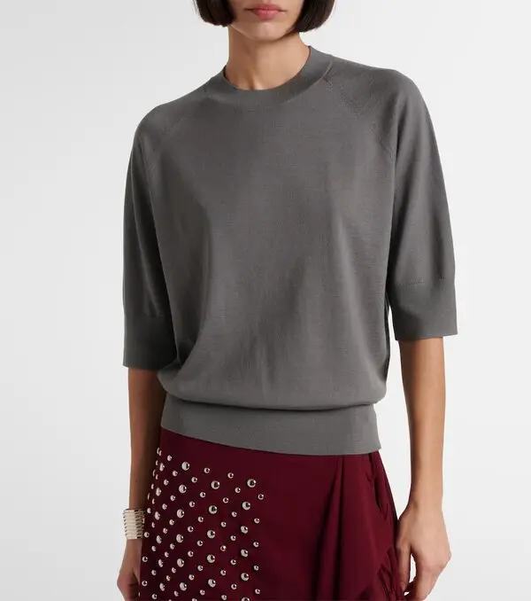 Dries Van Noten Wool Top - Grey