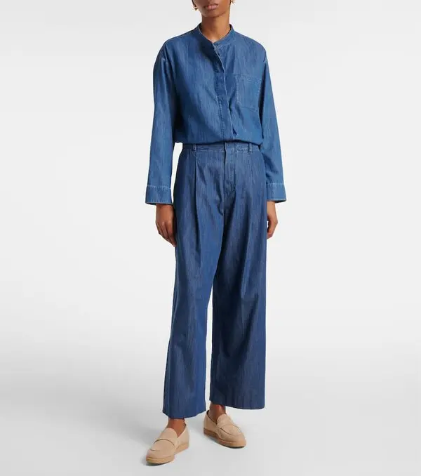 Max Mara Sophie Denim Wide-leg Trousers