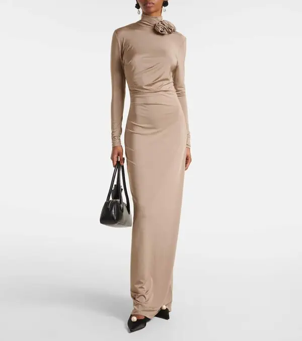Magda Butrym Floral Appliqué Gown