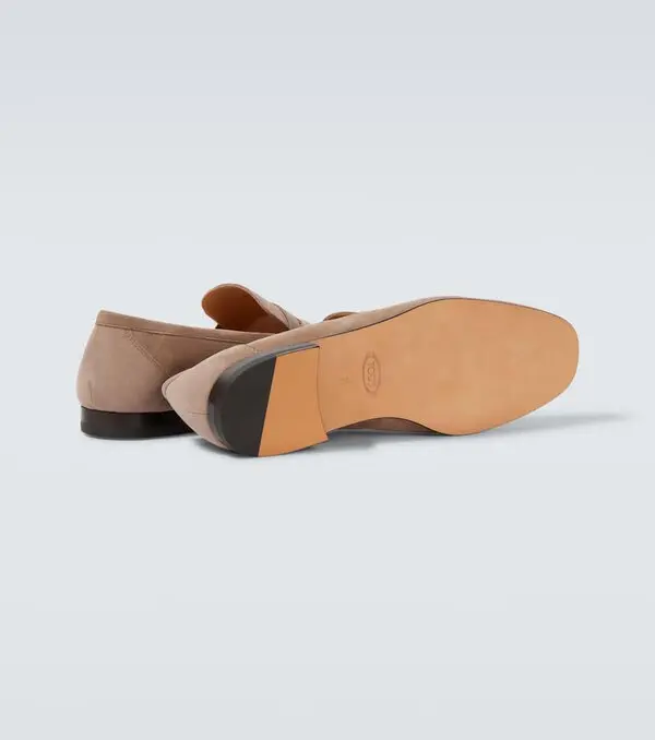 TOD'S Suede Loafers - Beige