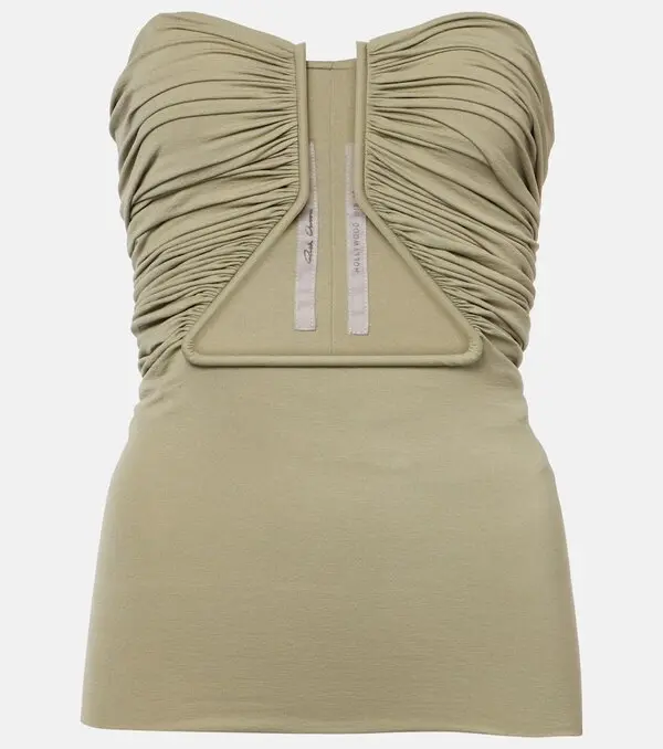 Rick Owens Hollywood Gathered Jersey Top