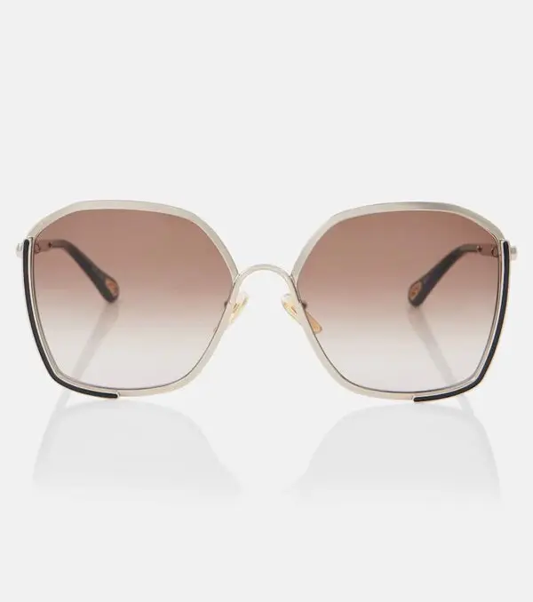 Chloé Symbols Square Sunglasses - Brown