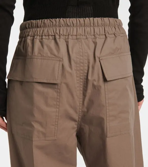 Rick Owens Dietrich Cotton Wide-leg Pants