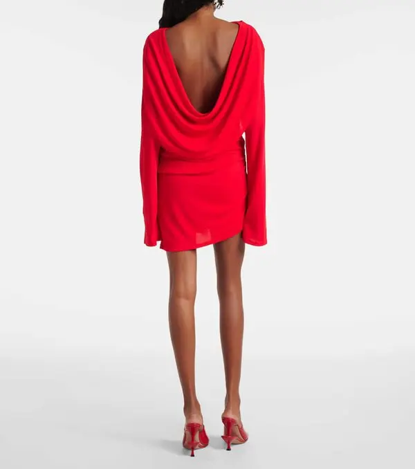 Jacquemus La Croisiere Open-back Jersey Minidress - Red