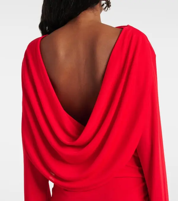 Jacquemus La Croisiere Open-back Jersey Minidress - Red