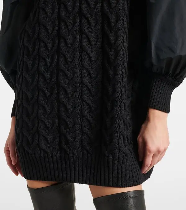 Max Mara Ancella Knitted Wool Mini Dress